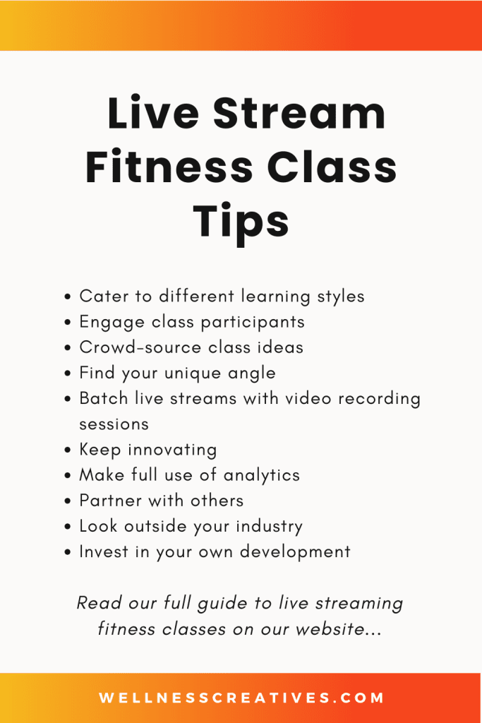 How To Create & Run Live Stream Fitness Classes Online