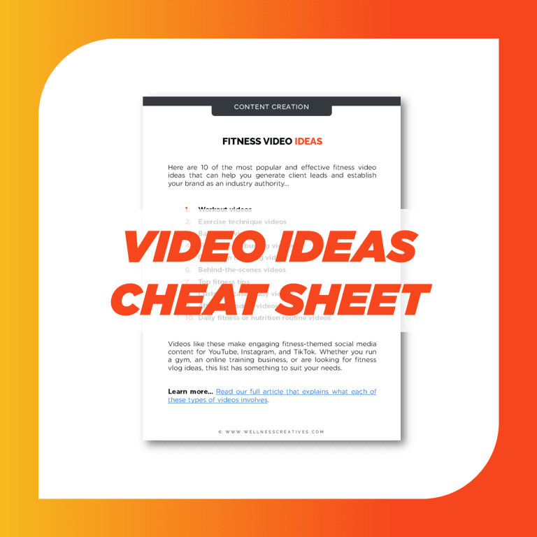 25 Fitness Content Ideas For Social Media (For Gym & Trainers)